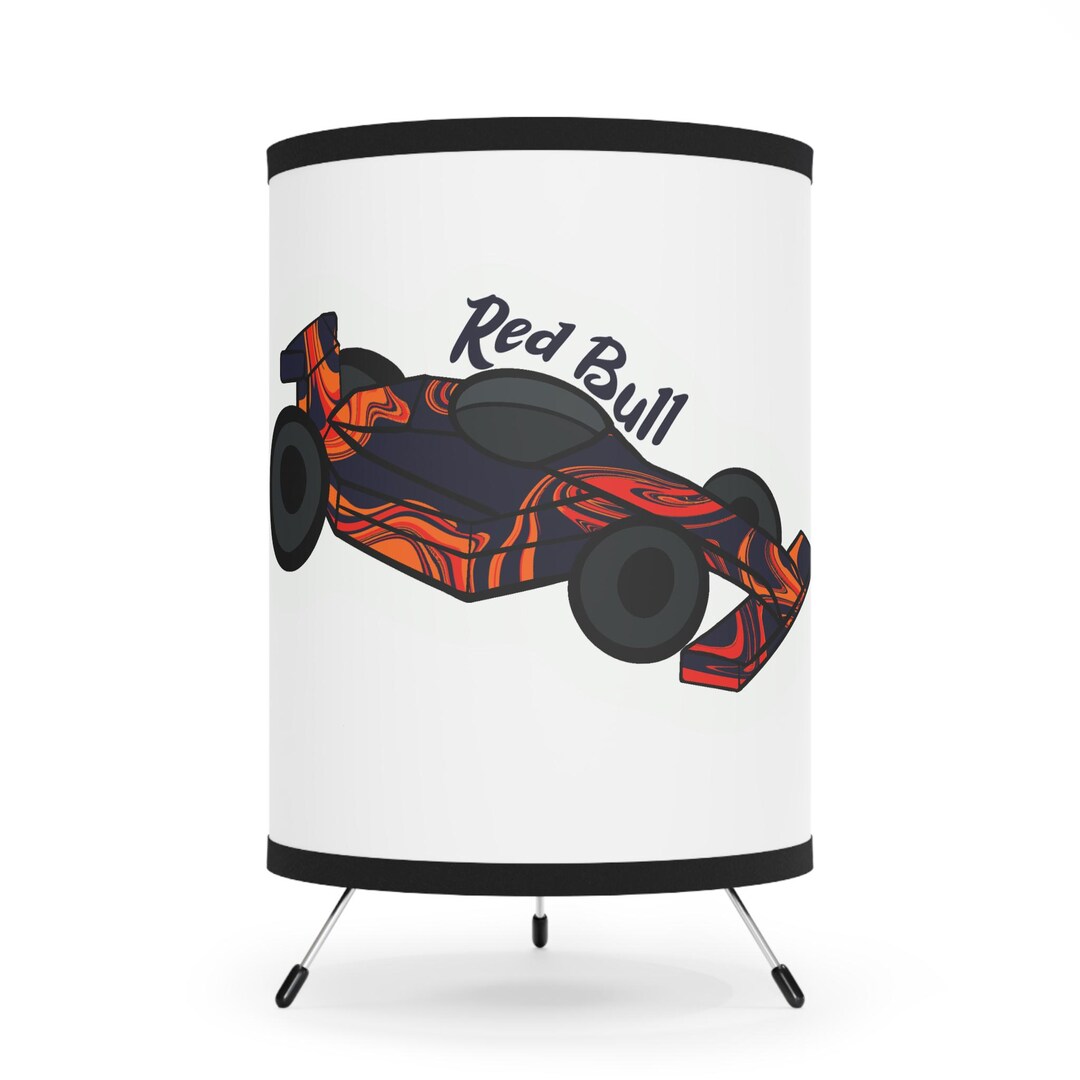 Red Bull Racing Tripod Lamp, Unique Decor for Motorsports Fans, Stylish ...