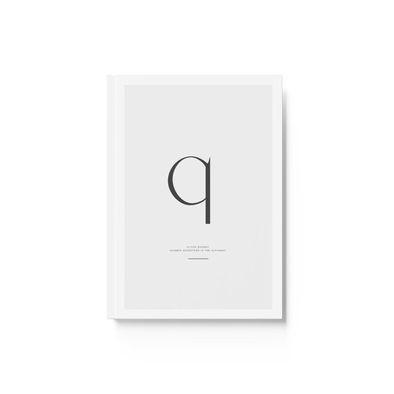 Letter Q Phonetic Alphabet Hard Backed Journal | Etsy