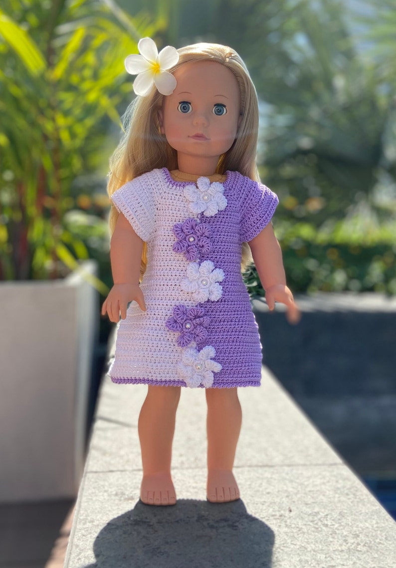 Crochet Doll Dress 18 Inch Doll Dress Crochet Pattern Dress - Etsy