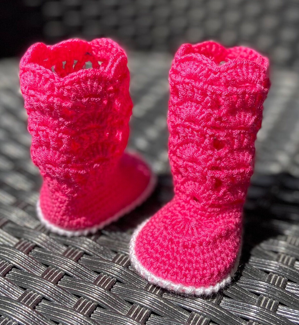 18 Inch Doll Booties, AG Boots, Crochet Doll Shoe, Doll Booties, 18 ...