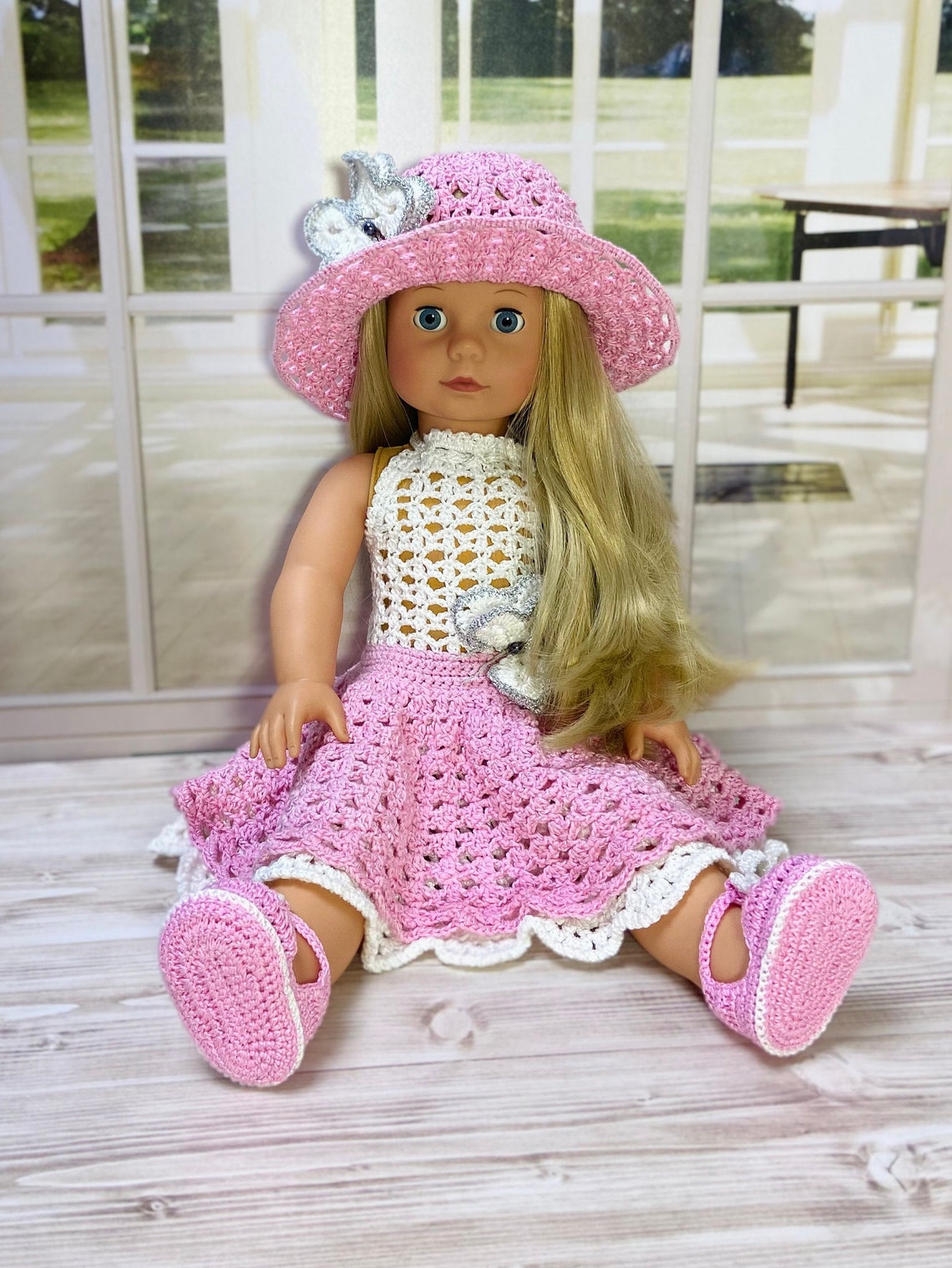 Crochet Outfit for 18 Inch Dolls, 18 Inch Doll Pattern, Doll Clothes ...
