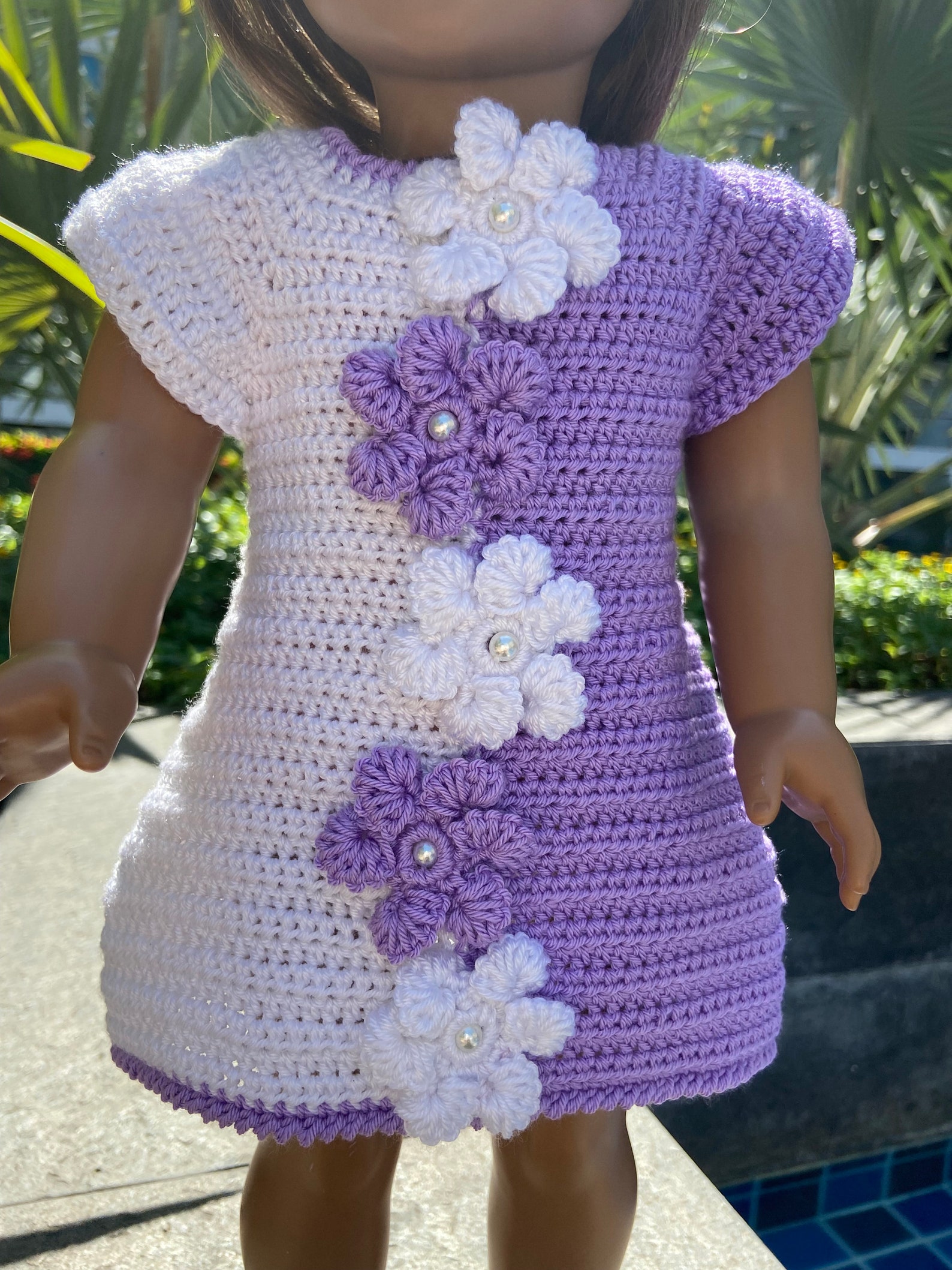 Crochet Doll Dress 18 Inch Doll Dress Crochet Pattern Dress - Etsy
