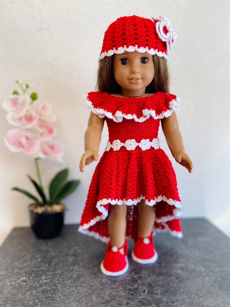 3 Patterns Bundle 18 Inch Doll Clothes, 18 Inch Doll Clothes, Crochet ...