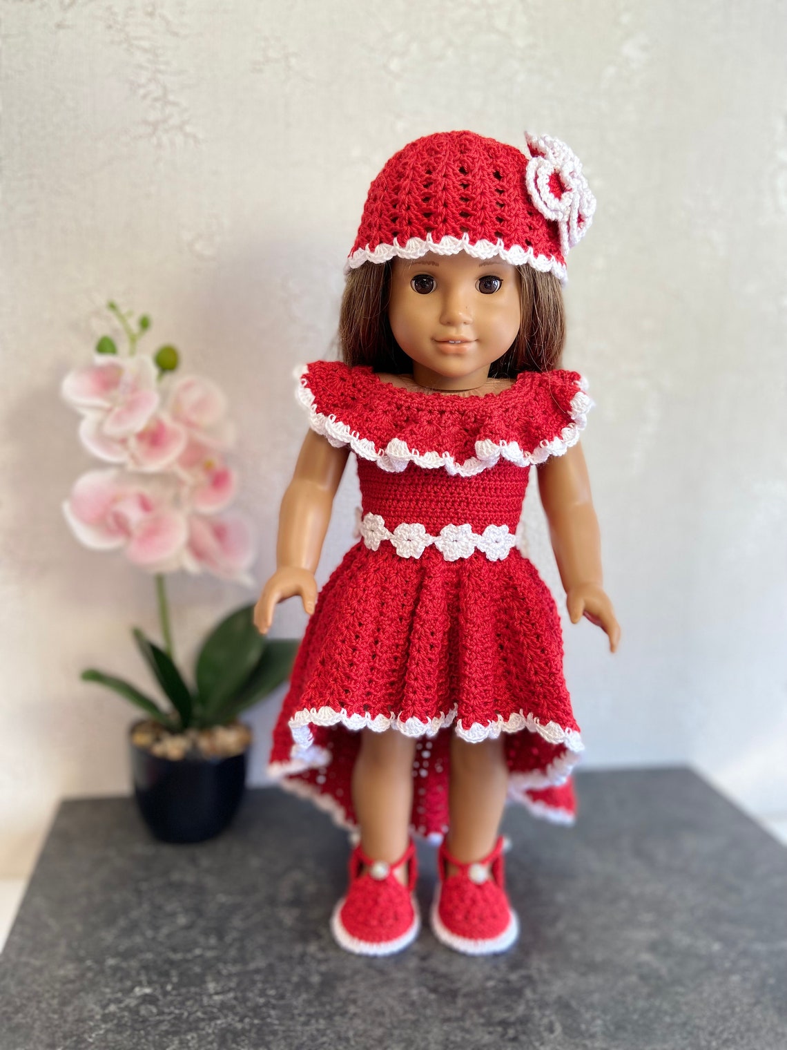 Red Outfit for 18 Inch Doll 18 Inch Doll Clothes Pattern - Etsy