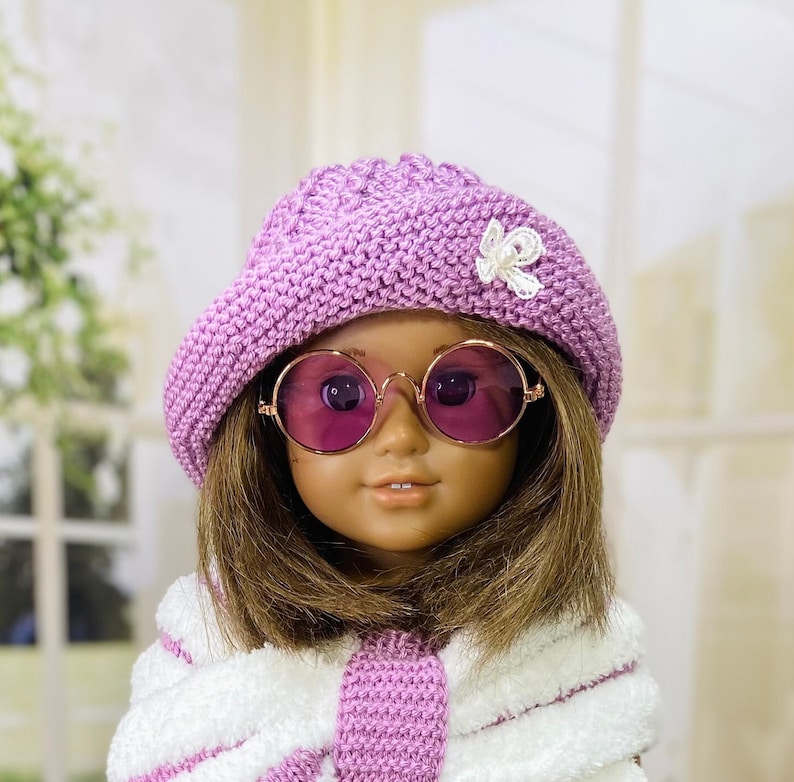 Hat for 18 Inch Doll, AG Hat, Knitted Doll Hat, Doll Hat Tutorial ...