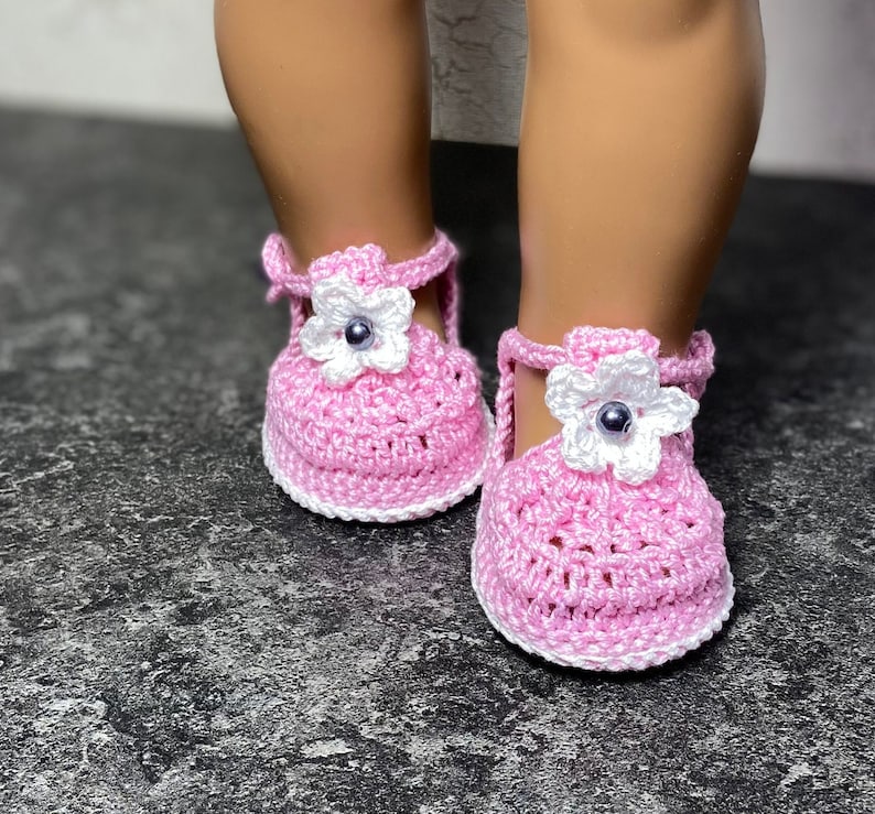 18 Inch Doll Shoes, Crochet Pattern, AG Shoes, 18 Inch Doll Outfits ...