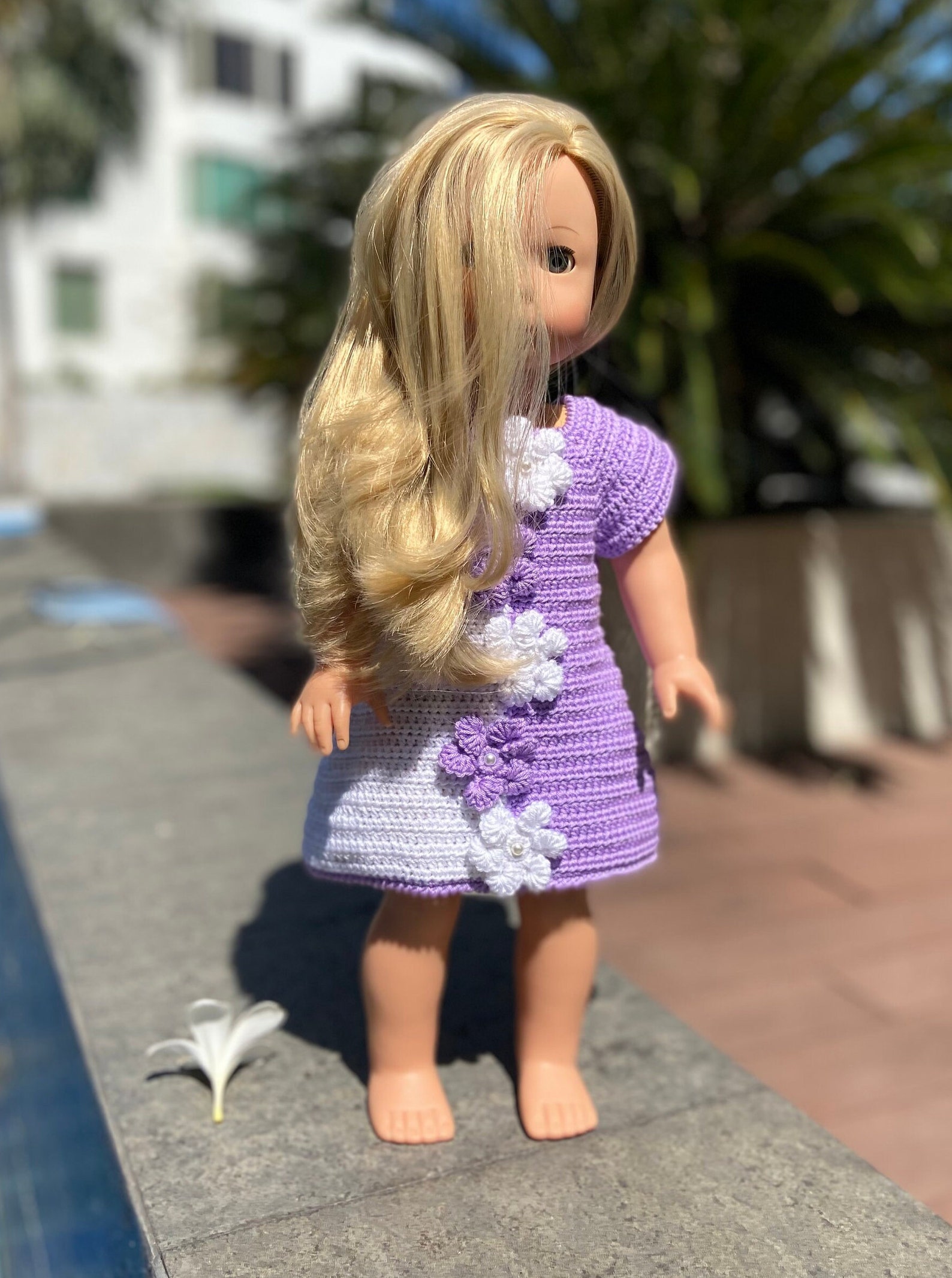 Crochet Doll Dress 18 Inch Doll Dress Crochet Pattern Dress - Etsy