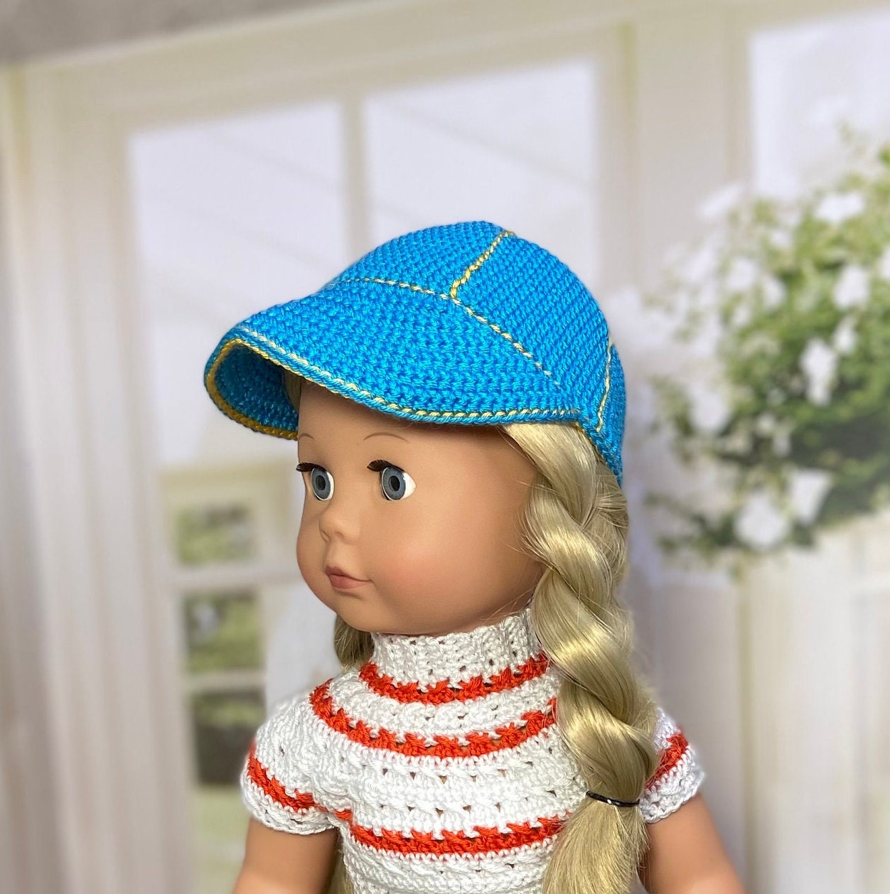Baseball Cap for 18 Inch Doll, AG Cap, Crochet Doll Cap, Doll Cap ...