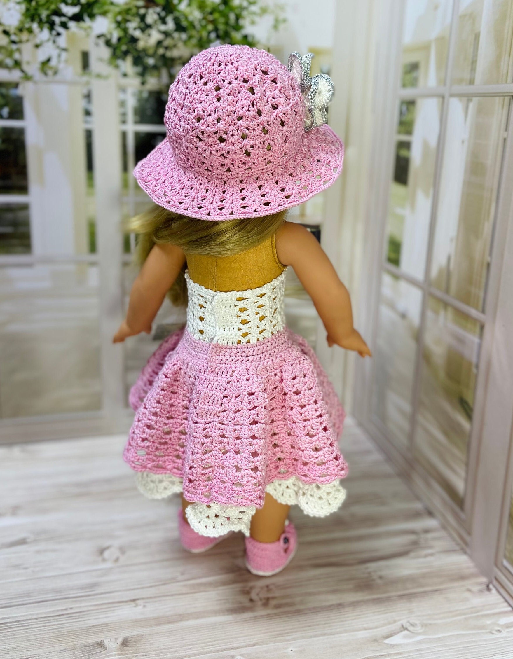 Crochet Outfit for 18 Inch Dolls, 18 Inch Doll Pattern, Doll Clothes ...