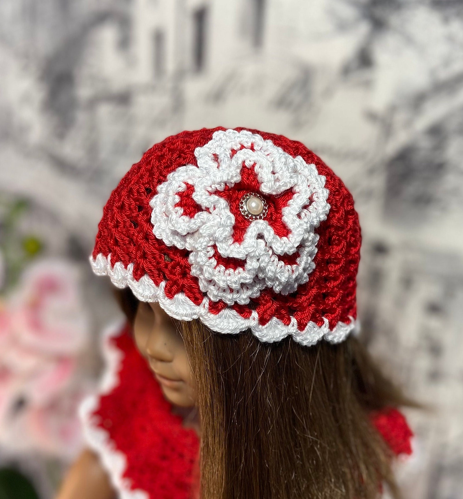 Hat Set for 18 Inch Doll, 18 Inch Doll Clothes, Crochet Set Outfit ...