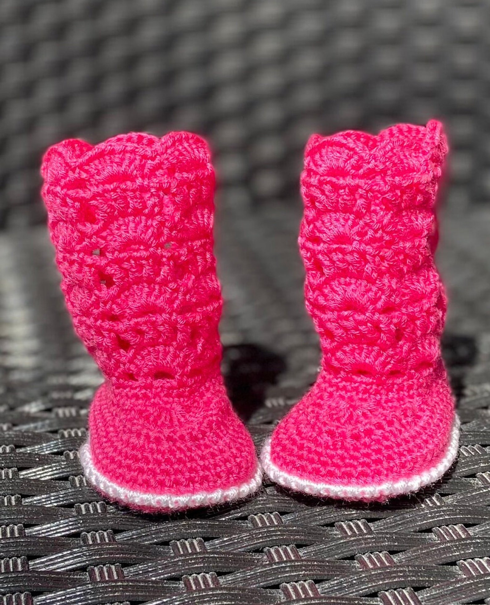 18 Inch Doll Booties, AG Boots, Crochet Doll Shoe, Doll Booties, 18 ...