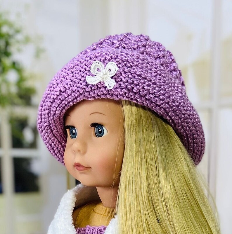 Hat for 18 Inch Doll, AG Hat, Knitted Doll Hat, Doll Hat Tutorial ...