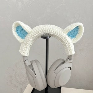 Crochet Cat Ears Headphone Cover, Headphones Accessory, Animal Ears ...