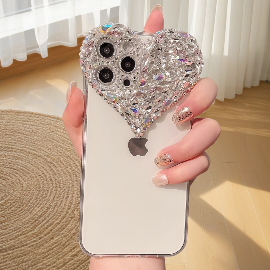3D Full Diamond Love Style, Glitter Bling Bling Crystal iPhone Case ...