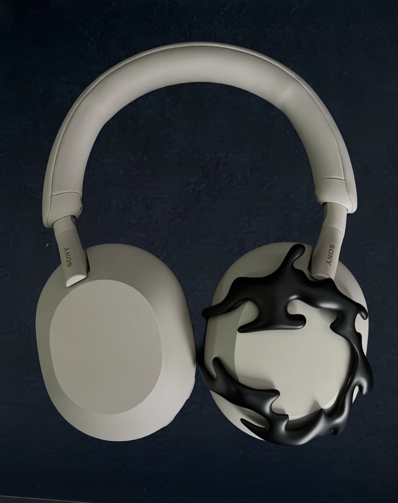 Sony XM5 Attachment, Bright Silver Sony Attachment, 3D Printed ...