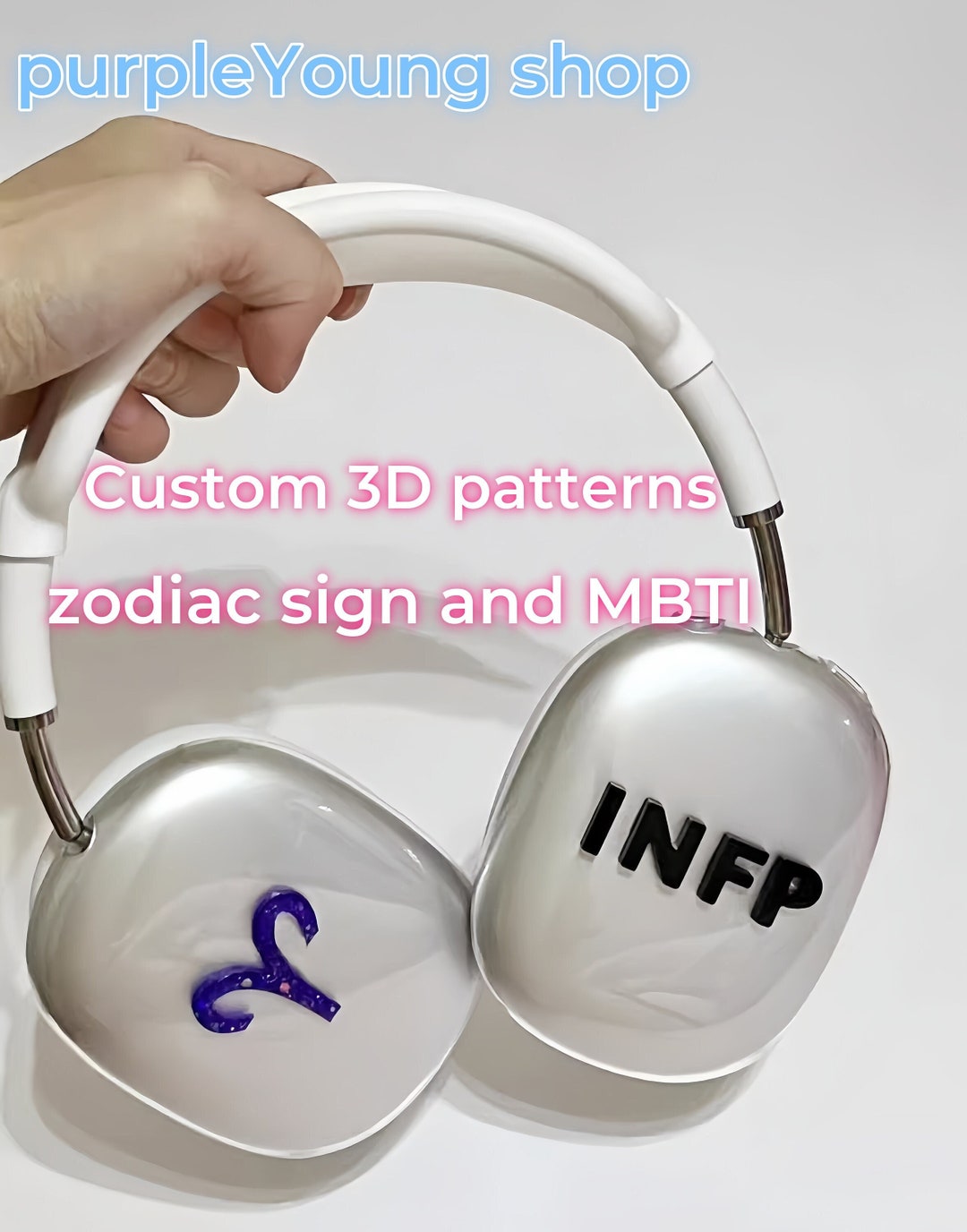 MBTI Zodiac Sign Custom AirPod Max Cover, Headphone Case, Airpods Max ...