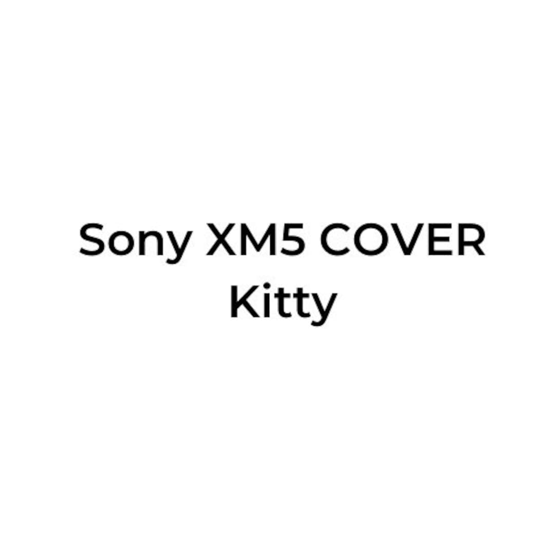 Pink Crystal Kitty Sony XM 5 Cover, Diamand Sony XM4 XM5 Atttachment ...