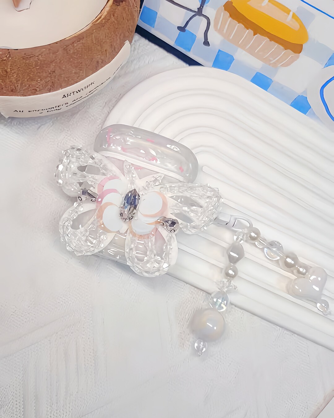 Sparkling AirPod Case, Y2k Shell Patterned 3D Butterfly Airpods Case ...