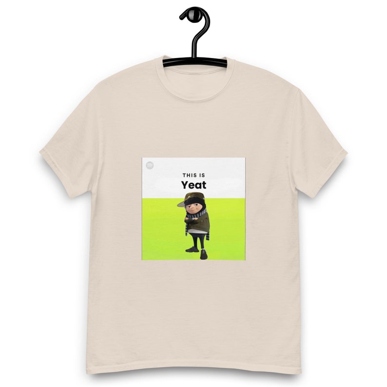 Yeat X Gru Tee - Funny Meme Tshirt, Rapper Parody Shirt, Spotify Joke T ...