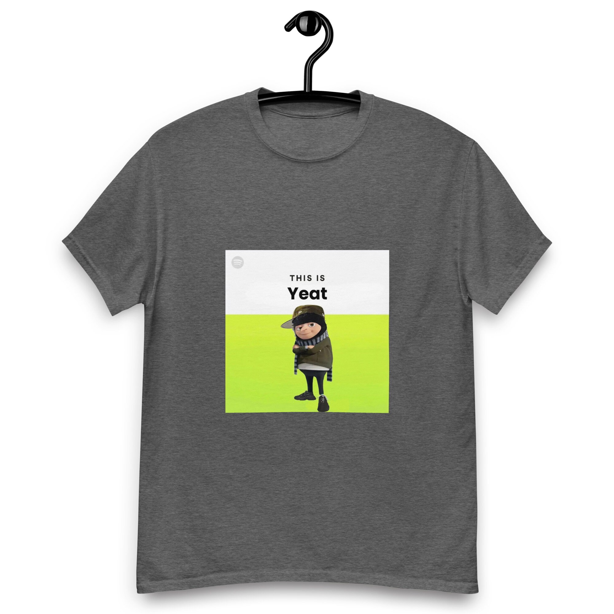 Yeat X Gru Tee - Funny Meme Tshirt, Rapper Parody Shirt, Spotify Joke T ...
