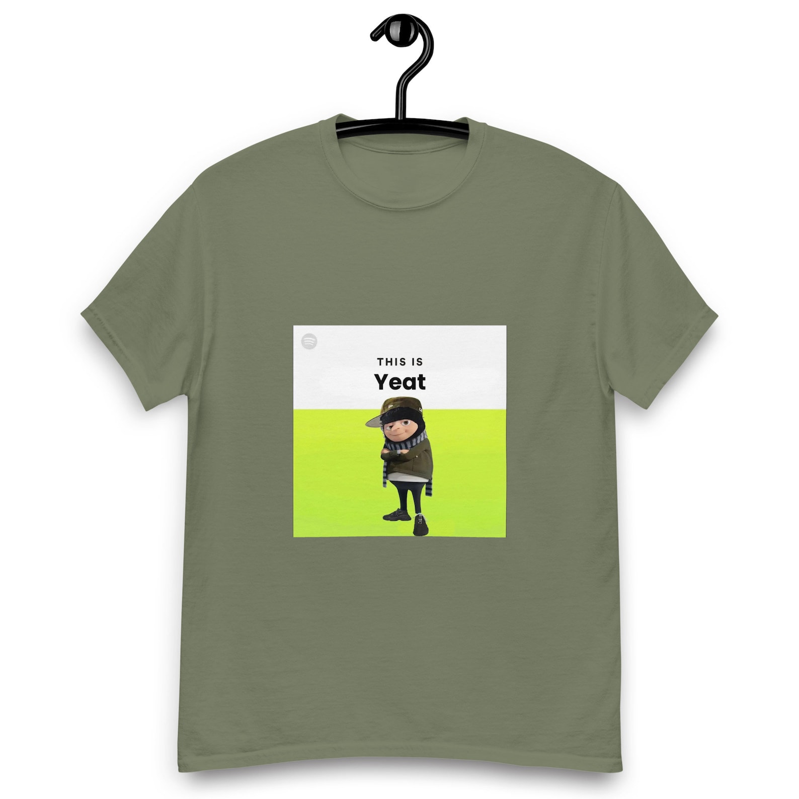 Yeat X Gru Tee - Funny Meme Tshirt, Rapper Parody Shirt, Spotify Joke T ...