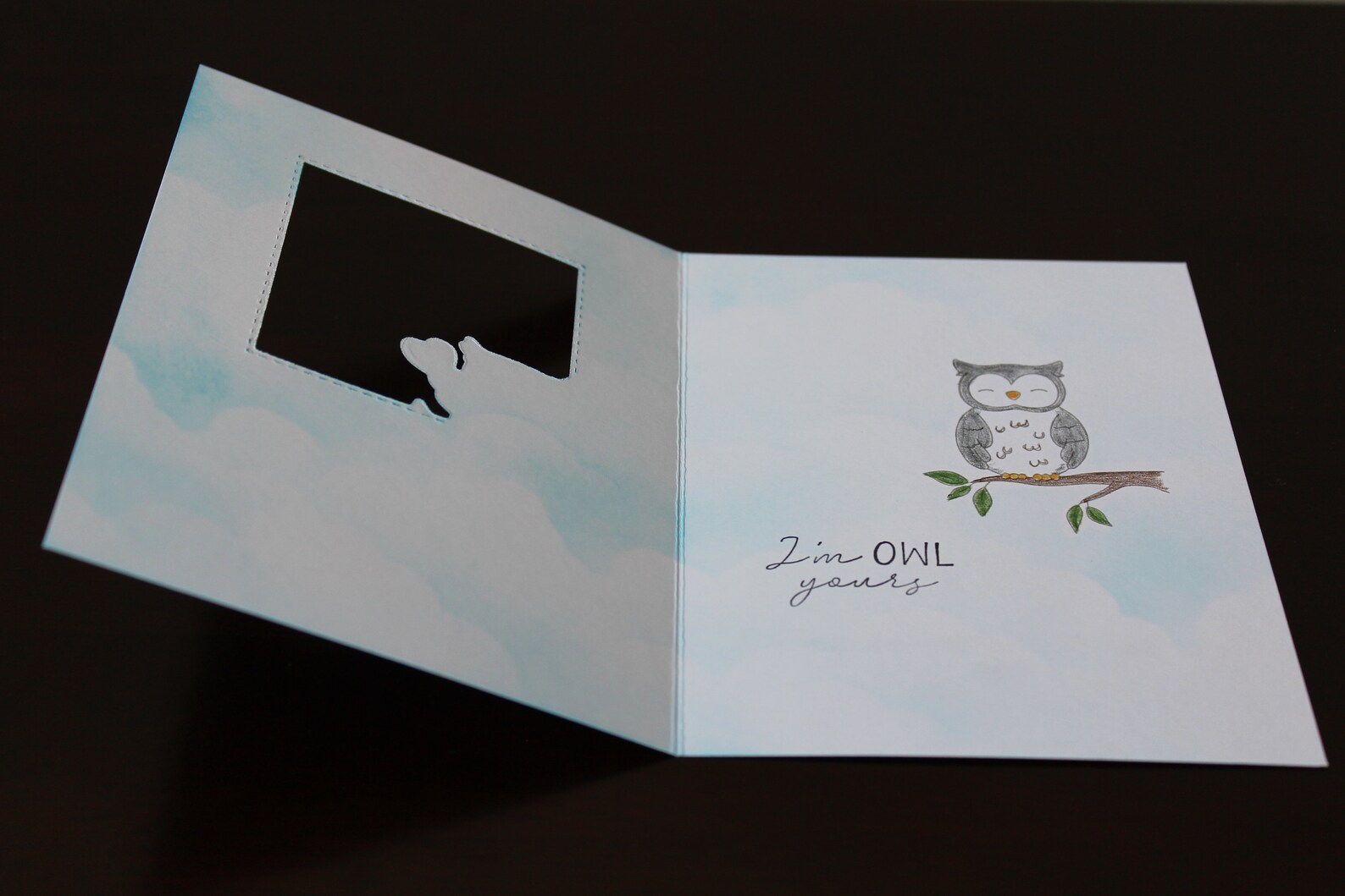 I’M OWL YOURS, Cartoon Owls Share a Heart, Puny Quote, Share With Loved ...