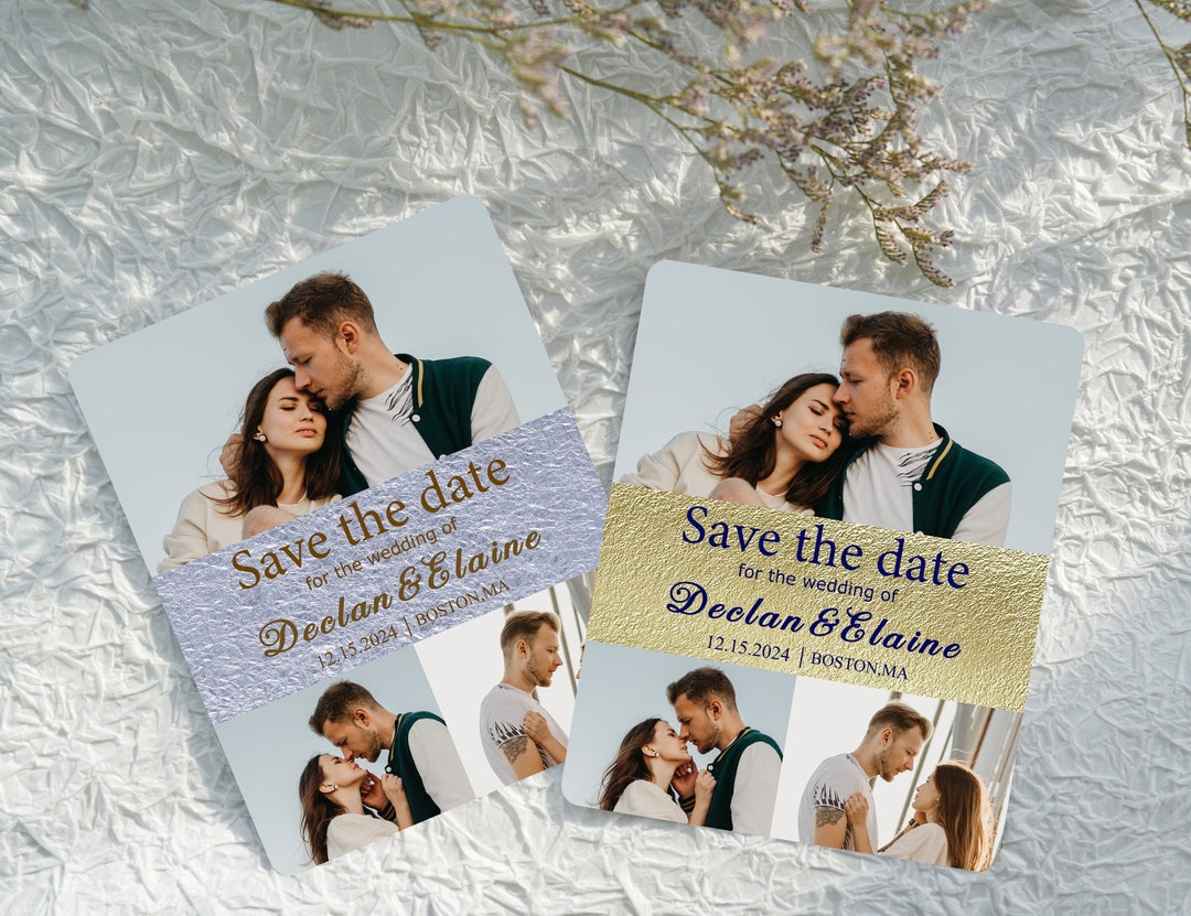Save the Date Fridge Magnet Custom Photo Magnet Personalized - Etsy