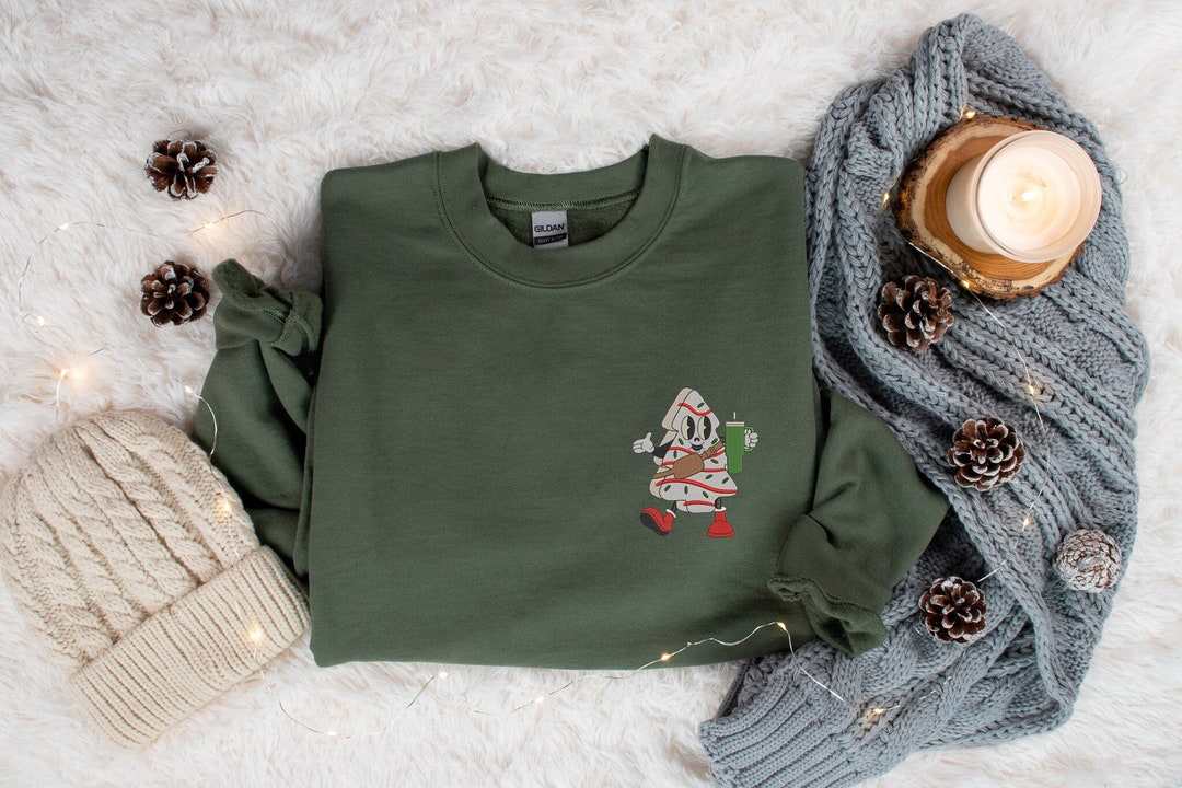 Embroidered Little Debbie Cake Sweatshirt, Embroidered Christmas ...