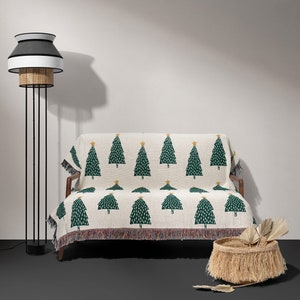 Christmas Tree Blanket Bulk Gifts Home Decor Christmas Throw Woven ...