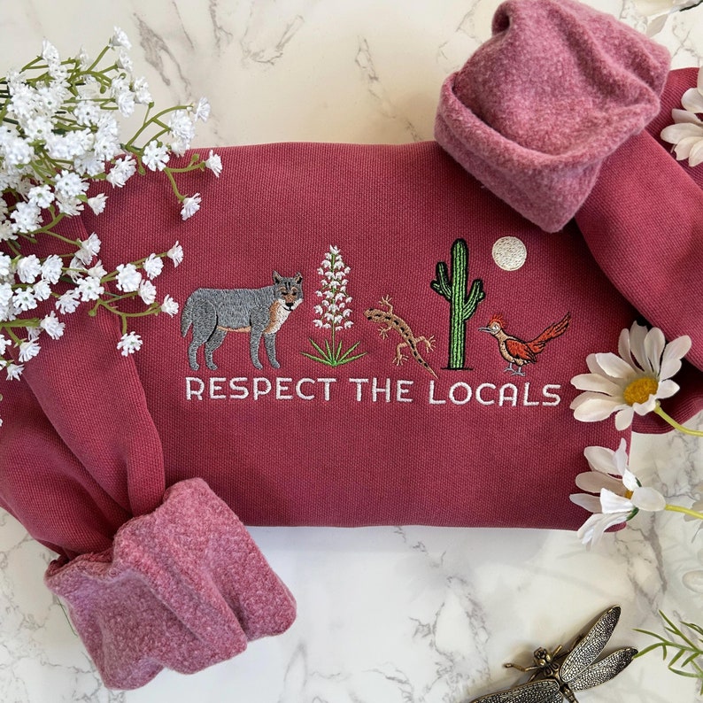 Respect Local Wildlife Embroidered Sweatshirt, Protect National Parks ...