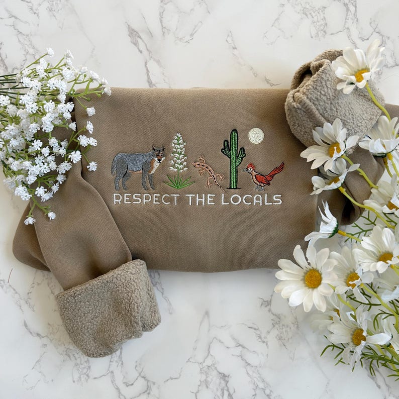 Respect Local Wildlife Embroidered Sweatshirt, Protect National Parks ...