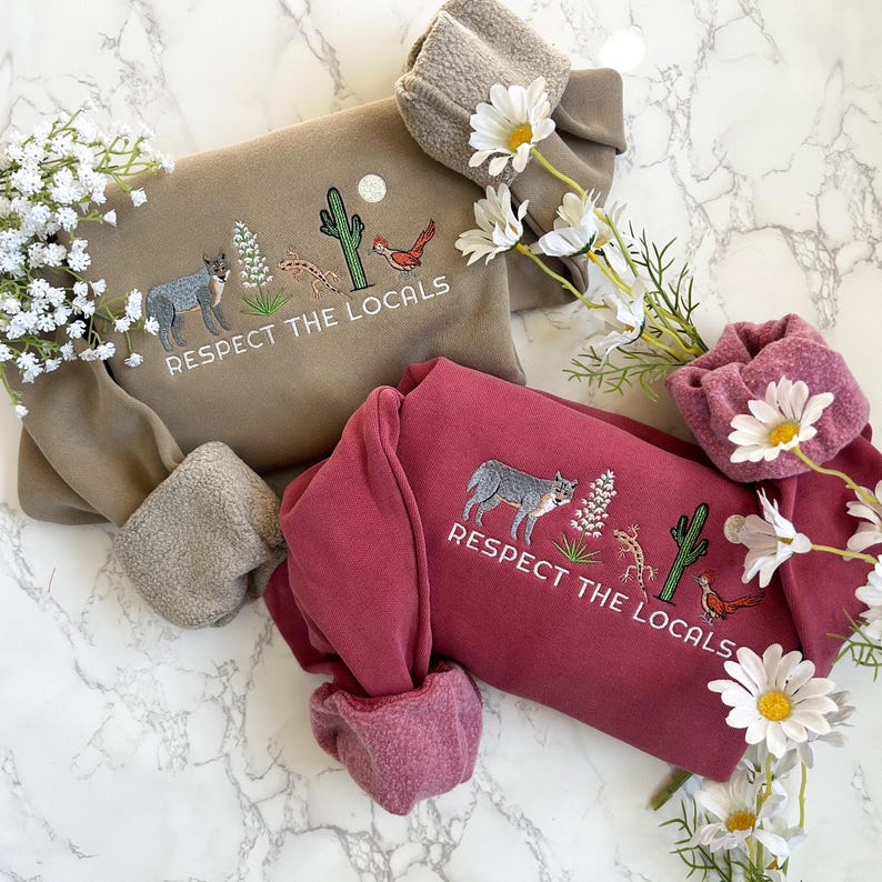 Respect Local Wildlife Embroidered Sweatshirt, Protect National Parks ...