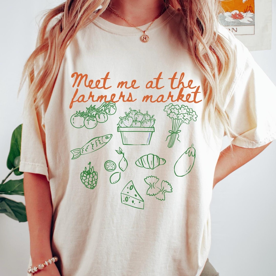 Cottagecore T-shirt,tomato Girl Summer, Farmers Marker Summer Shirt ...