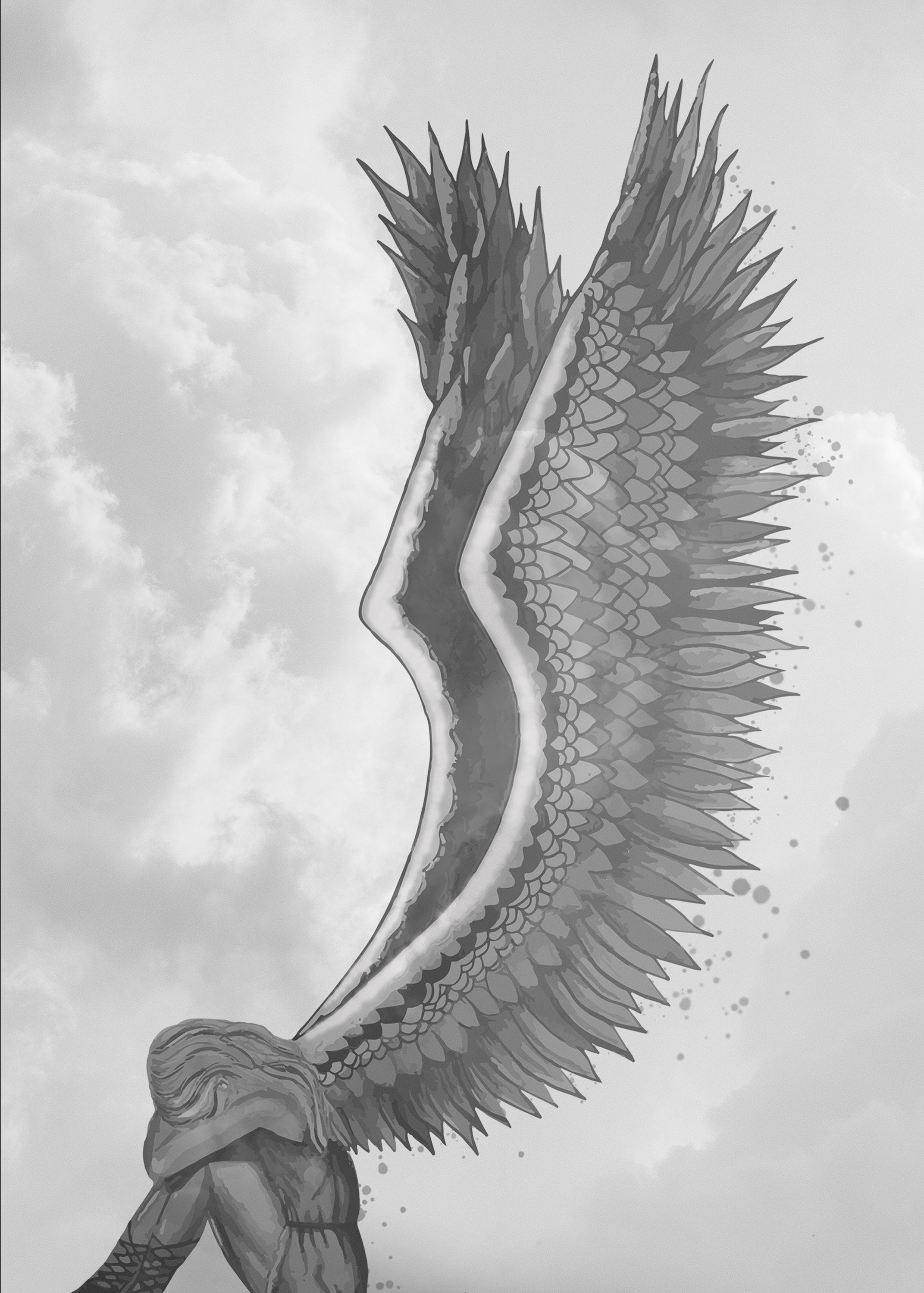 Crying Angel Drawings