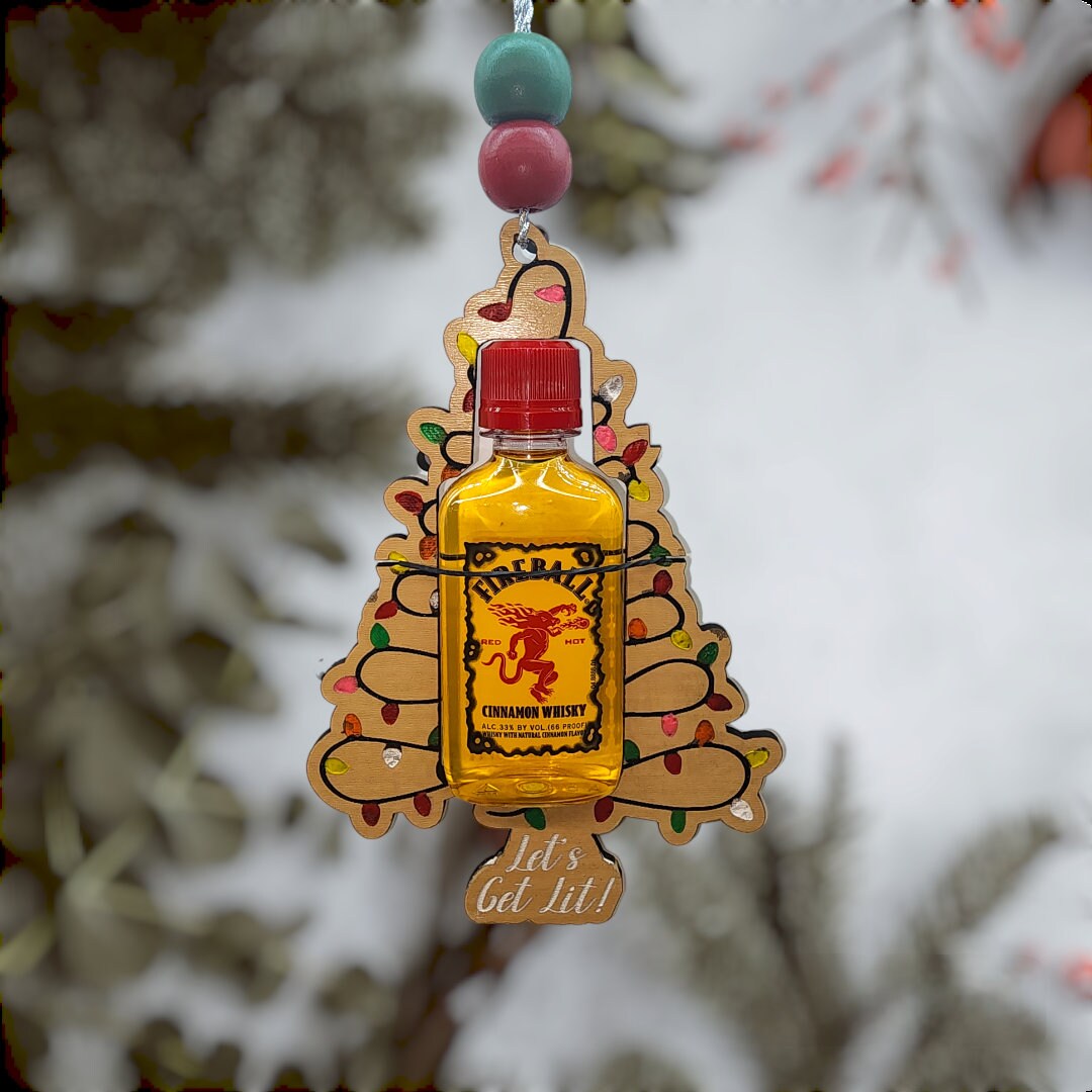 Let's Get Lit Mini Alcohol Christmas Ornament - Etsy