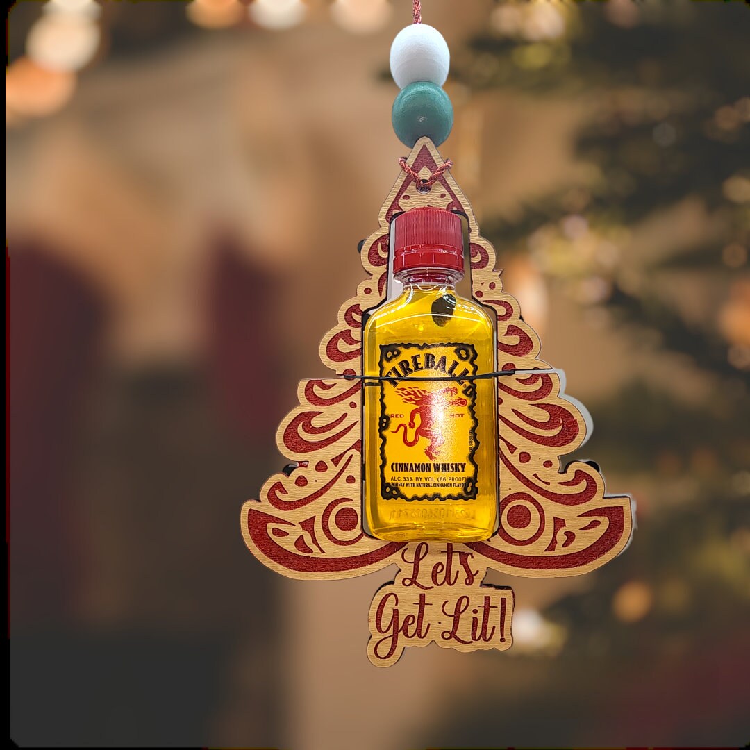 Let's Get Lit Mini Alcohol Christmas Ornament - Etsy