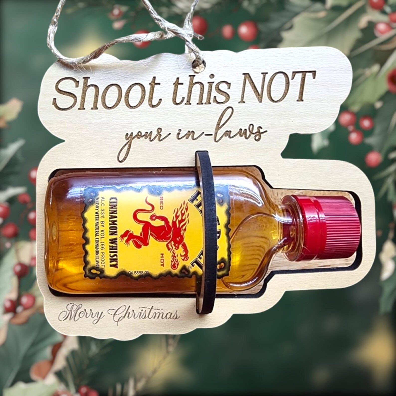 Mini Fireball Alcohol Shooter Christmas Ornament DIGITAL FILE - Etsy