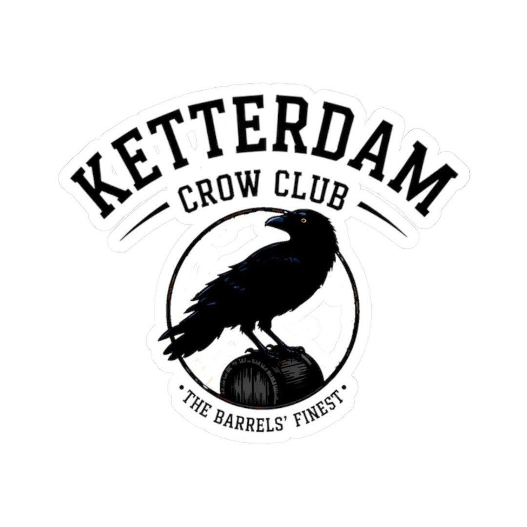Six of Crows Sticker: Ketterdam Crow Club Decal - Book Lover Gift, Kaz ...