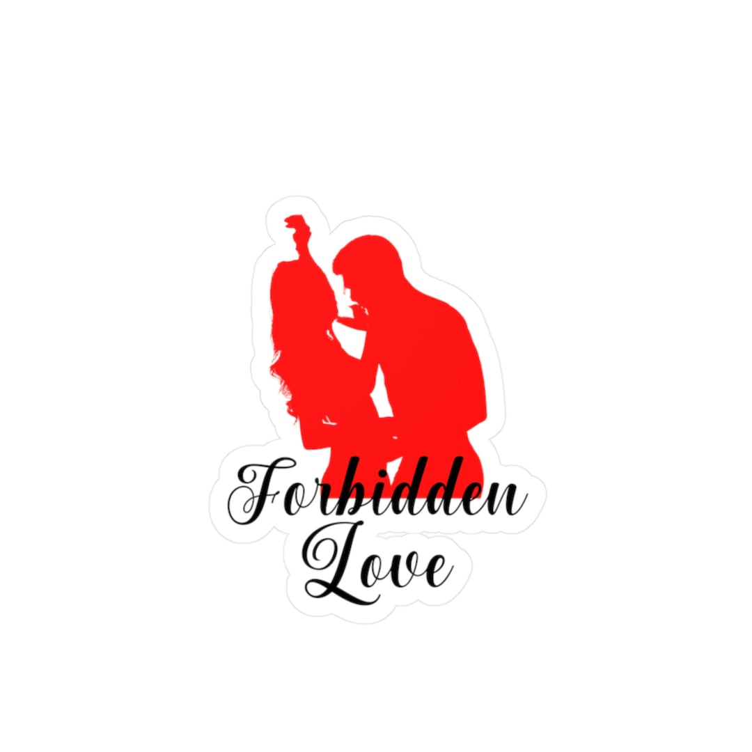 Forbidden Love Trope Kiss-cut Vinyl Decals | Booktok Reader Gifts ...