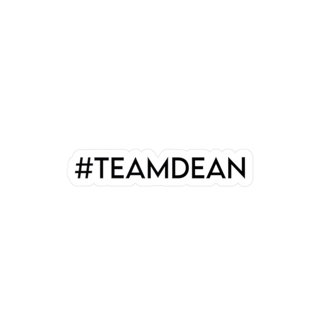 Team Dean Kiss-cut Vinyl Decals - Etsy