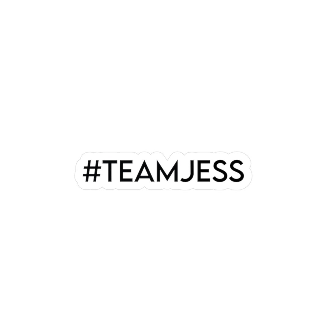 Team Jess Kiss-cut Vinyl Decals - Etsy