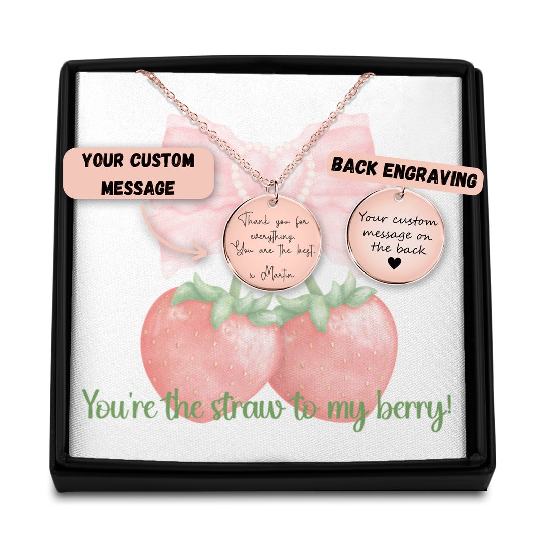 Custom Message Pendant Necklace Personalized Jewelry With Coquette ...