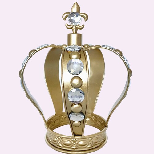 Crown Topper With Crystals Cake Decoration Event Centerpiece - Etsy