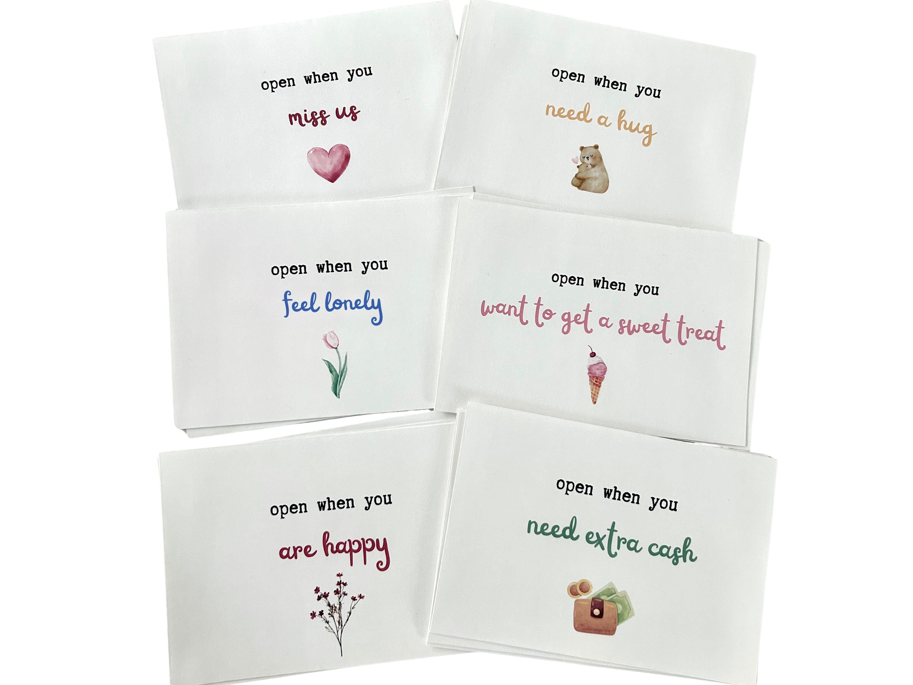 18 Open When Envelopes - College Graduation - High School Grad Gift ...