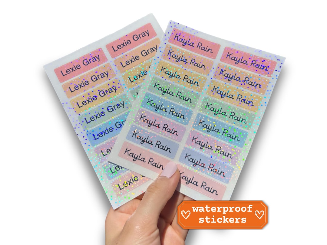 Kids Name Stickers, Name Labels, Daycare, Preschool Name Labels ...