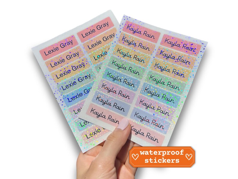 Kids Name Stickers, Name Labels, Daycare, Preschool Name Labels ...
