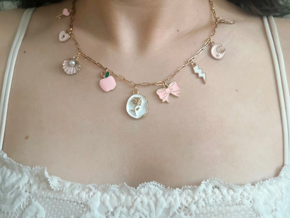 Cute necklace charms store
