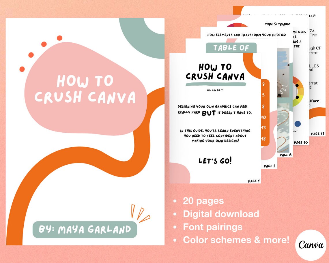 COMPLETE CANVA GUIDE for Beginners! - Etsy