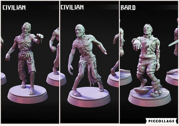 Civilian Zombies all Three Included Pathfinder Dungeons - Etsy
