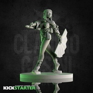 Kitsune's Deadly Dance | Catfolk | Tabaxi | Tabletop RPG | 32, 75mm or ...